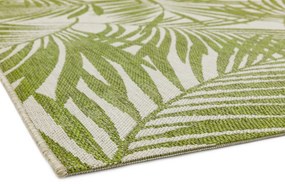 Zelený  koberec Granton Green Palm Rozměry: 66x240 cm