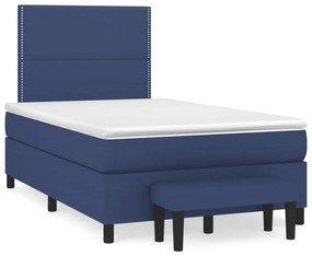 Box spring postel s matrací černá 120x190 cm textil 3270354