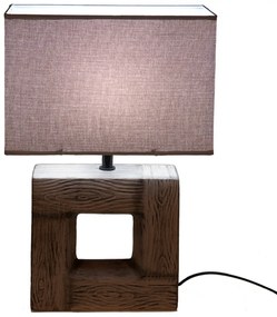 Stolní lampa keramická šedá 45 cm (Clayre &amp; Eef)
