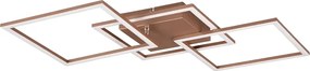 Trio Leuchten TRAIL LED stropní svítidlo coffee, 3550 lm, 31 W