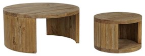 Home ESPRIT Souprava 2 stolů ESPRIT Home, rozměry 99 x 99 x 48 cm, materiál dřevo