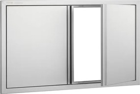 BBQ přístupová dvířka, 914 × 534 mm dvojitá venkovní kuchyňská dvířka – BH-011