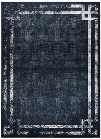 Dywany Łuszczów, Kusový koberec ANDRE Frame 1486, 160x220, šedá, chodba / předsíň