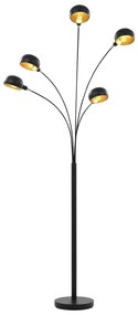 vidaXL Marketos Stojací lampa 200 cm 5 x E14 černo-zlatá