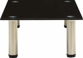 322761  TV Stand Black 60x35x17 cm Tempered Glass 322761