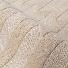 Zelený/v přírodní barvě ručně tkaný vlněný koberec 120x170 cm Apex Border Wool – Flair Rugs