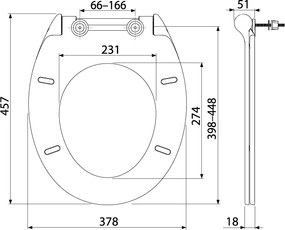 ALCADRAIN WC sedátko slim softclose, duroplast (A64SLIM)