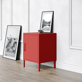 Noční stolek MIA, 424 x 595 x 400 mm, Modern: červená barva