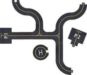 GOKI Podlahové obrysové puzzle Letiště / 26 dílků