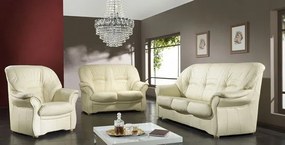 Casarredo - Komfort nábytek Rozkládací trojmístná pohovka JAKUB kůže | potah: kůže Magnolia
