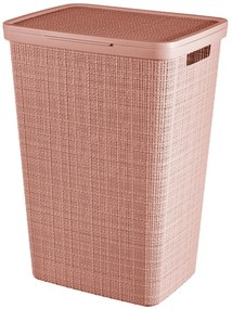 CURVER JUTE 58L Koš na špinavé prádlo 43 x 34 x 60 cm, růžový 08093-204