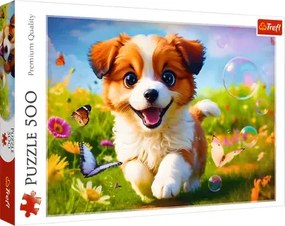 TREFL Puzzle Veselý pejsek / 500 dílků / 48 x 34 cm