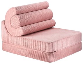 Růžové manšestrové dětské křesílko Flipster – Wigiwama