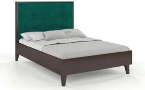 Buková postel s čalouněným čelem - Frida,   , Buk přírodní, 140x200 cm