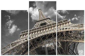Obraz na plátně - Eiffelova věž - pohled zezdola 135FC (135x90 cm)