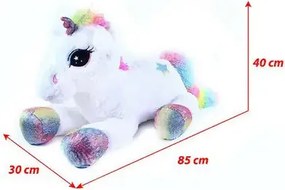 RAPPA Velký plyšový jednorožec Funkie 85 cm / od 0 měsíců