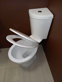 Novoterm Rohové WC kombi NV-Corner KR 61 ZO se zadním odpadem a SoftClose sedátkem