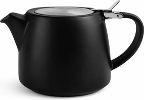 Minimal – keramická konvice na sypaný čaj, 500 ml (černá)