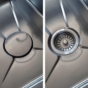 Rea, Multifunkční ocelový dřez 10 v 1 REA Alonzo Brush Nickel, ZLE-06420