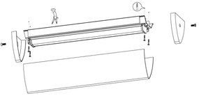 Eglo 94713 - LED koupelnové svítidlo GITA 2 1xLED/16W/230V IP44