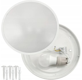 ECOLIGHT Kulaté LED stropní svítidlo - 2xE27 - bílé