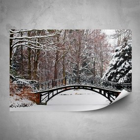 Plakát - Zimní most (60x40 cm) - PopyDesign