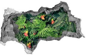 Wallmuralia Samolepící nálepka Egzotický prales 95x73 cm