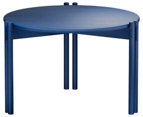 Modrý kulatý konferenční stolek z borovicového dřeva ø 60 cm Sticks – Karup Design