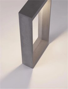 NV 9540218 Venkovní sloupkové svítidlo CAIRO šedý beton skleněný difuzor LED 8W 3000K 120-230V IP65 - NOVA LUCE