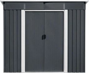 Riwall PRO RMSP 9x8 Anthracite LUX - zahradní domek kovový 2,4 x 2,8 m s pultovou střechou antracit