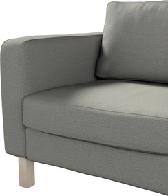 Potah na křeslo IKEA Karlstad, krátký barva šedá látka pletený vzor