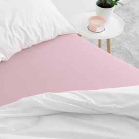 Goldea jersey elastické prostěradlo - pudrově růžové 160 x 200 cm