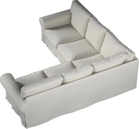 Potah na pohovku IKEA  Ektorp rohová barva šedá látka pletený vzor