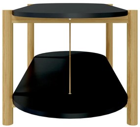 Konferenční stolek černý 110 x 48 x 40 cm kompozitní dřevo - Default Title
