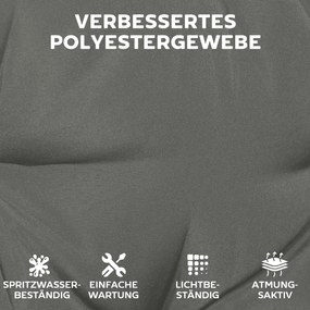 sada 4 polštářů na sezení 39,5 x 39,5 x 10 cm Polštář na židli s popruhy, protiskluzová venkovní podložka na sezení v interiéru