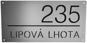 Domovní číslo tabulka 5b Velikost: Grafická vizualizace - bez výroby