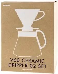 Hario V60 Dripper  Pot set bílá / dripper + server + filtry
