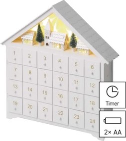 LED adventní kalendář EMOS DCWW02 ZY2316 2xAA vnitřní použití teplá bílá
