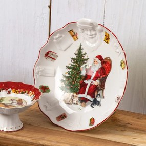 Talíř/miska na cukroví s reliéfem Santy, Ø 25 cm Toy's Fantasy Villeroy & Boch