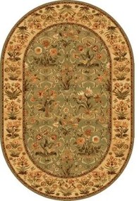 Kusový koberec Olandia oliwka - ovál 140 x 190 cm ovál