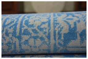 Kusový koberec PP Rose modrý 200x290cm