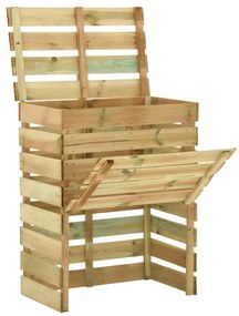 Laťkový zahradní kompostér 80x50x100 cm impregnovaná borovice 316062