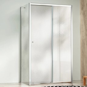 NICOL COMBI II Chrom 80x120x80 Grape Sprchový kout s posuvnými dveřmi