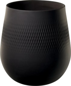 Villeroy&Boch Villeroy & Boch Manufacture Collier Noir váza Carré, velká 20,8 cm, 5,5 l