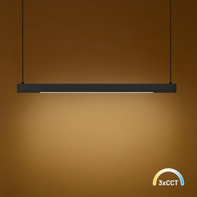 Závěsné LED svítidlo Linea, 1x LED 36w, 3000-5700k, 3CCT, b