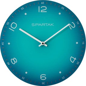 PRIM Moderní skleněné nástěnné hodiny Prim Spartak 39 - Laguna E09.5534.43
