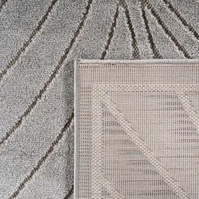 Kulatý vnitřní a venkovní koberec ve stříbrné barvě ø 120 cm Nova 1204 – Ayyildiz Carpets