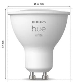 SADA 2x LED Stmívatelná žárovka Philips Hue WHITE GU10/4,2W/230V 2700K