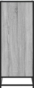 Botník šedý sonoma 75 x 38 x 97,5 cm kompozitní dřevo a kov 3300873