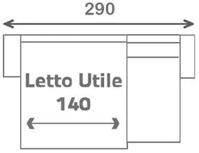 Rohová sedací souprava FELYNE br. FELYNE s rozkladem na každodenní spaní, levá, 140, tm. šedá (jazz 22 graphite)